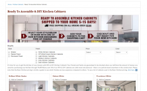 Website Comparison: RTA Cabinet Store, The RTA Store, Kitchen Cabinet ...
